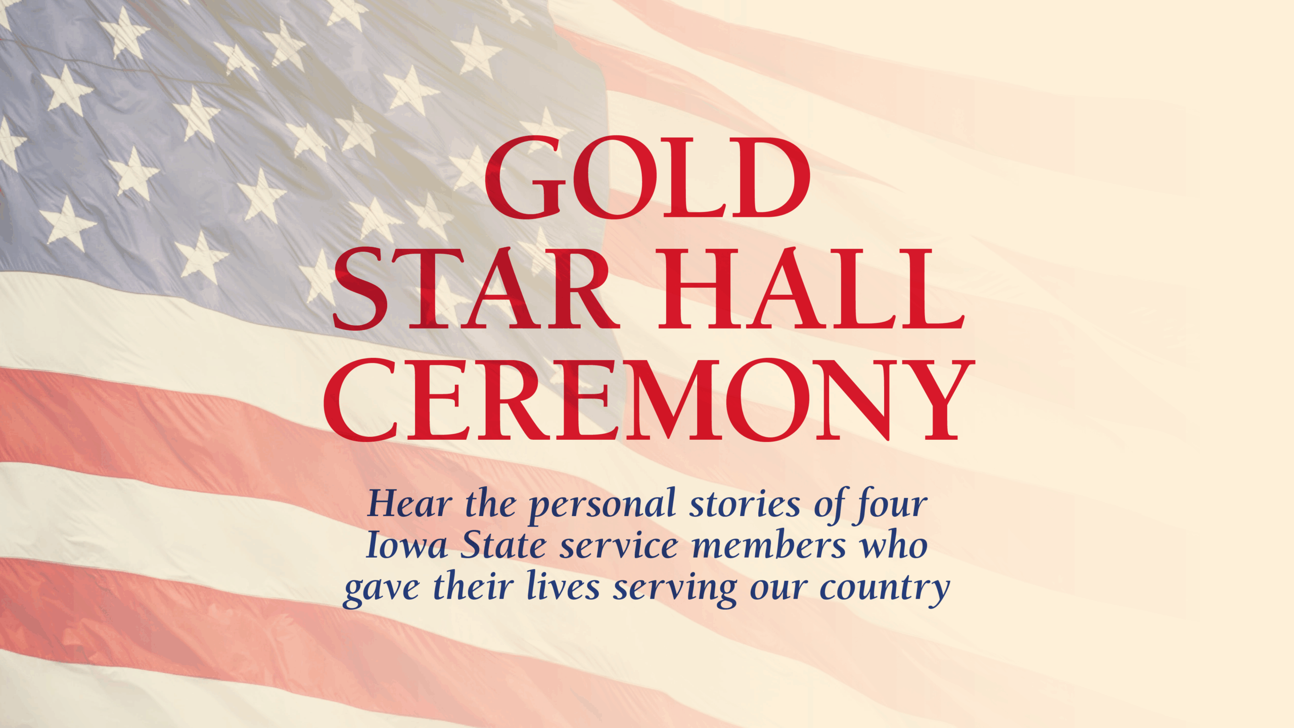 Gold Star Hall Ceremony - Live In Ames